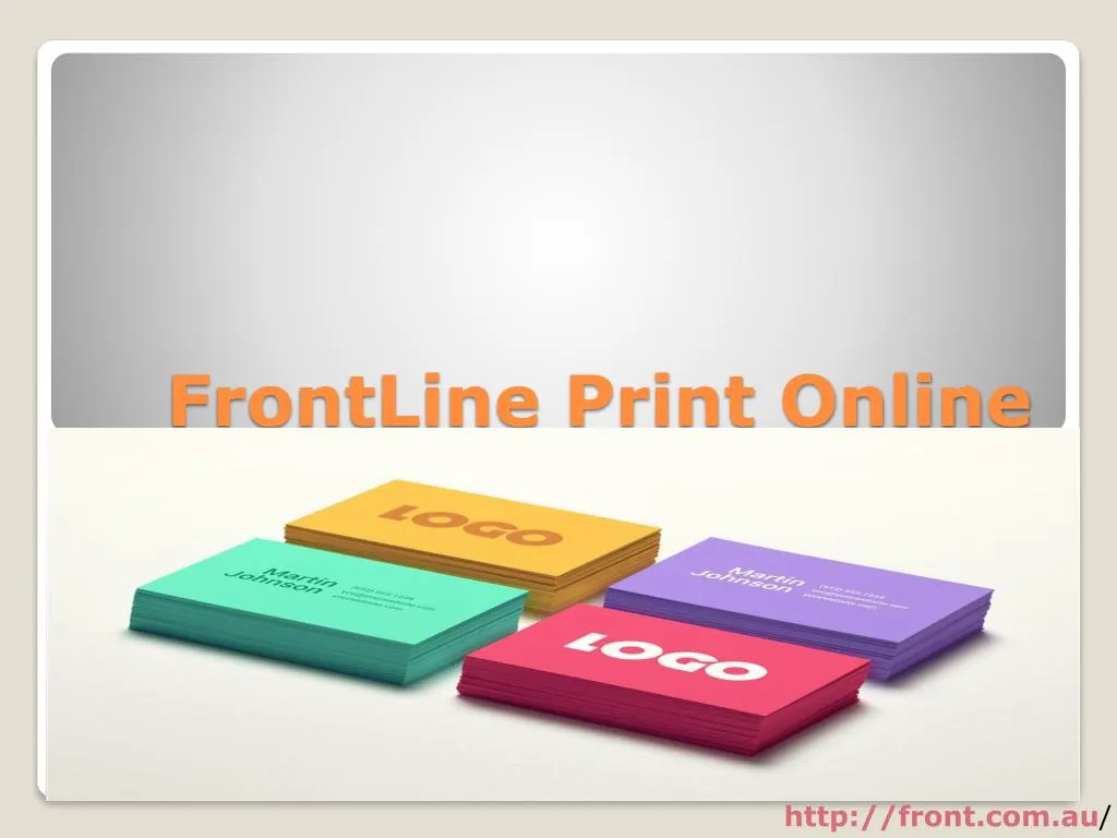 PPT - FrontLine Print Online PowerPoint Presentation, free download ...