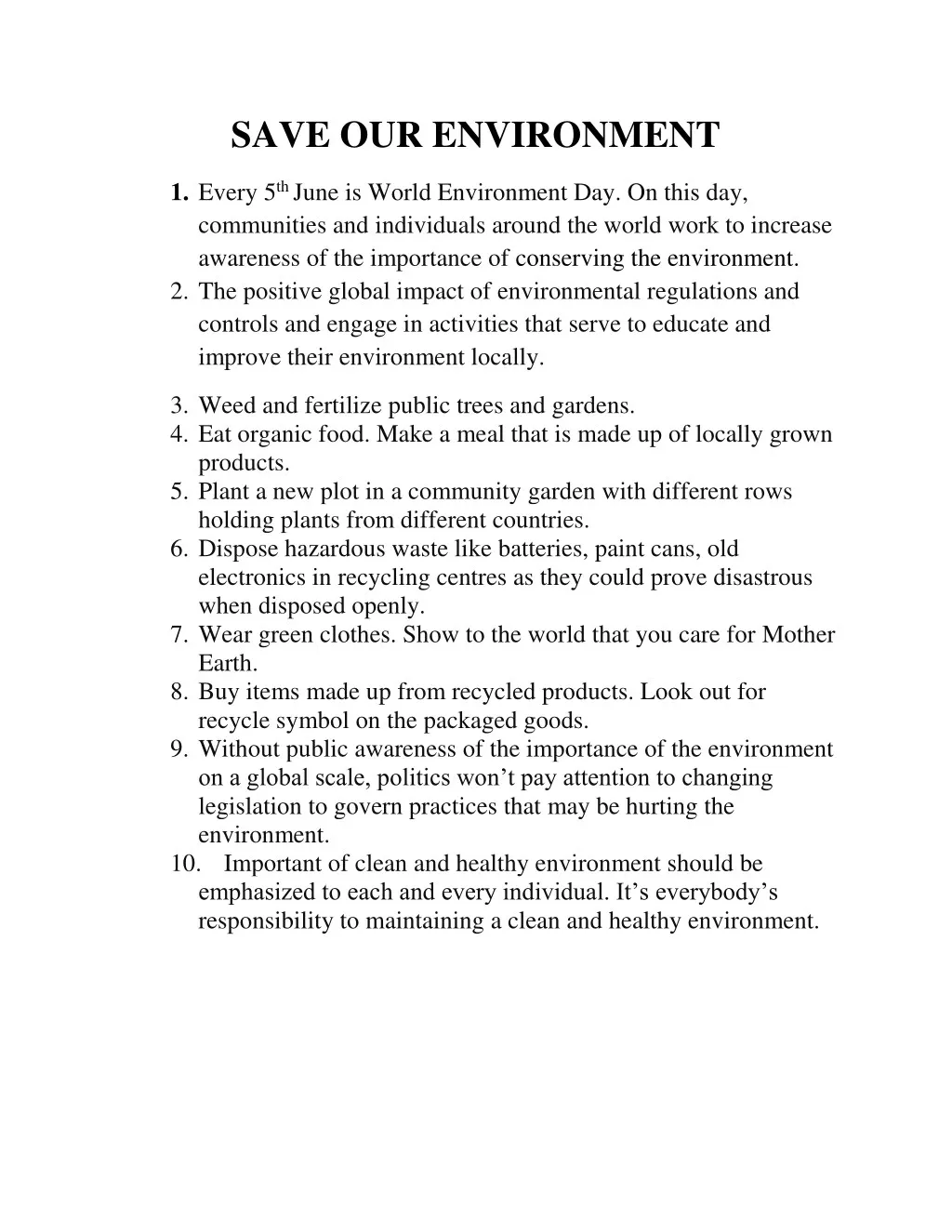 PPT - Save Our Environment PowerPoint Presentation, free download - ID ...