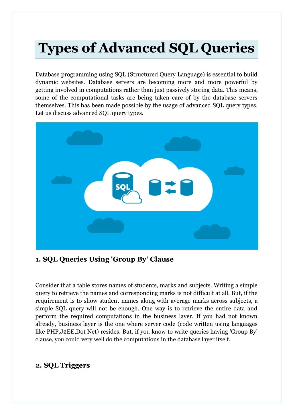 PPT Types Of Advanced SQL Queries PowerPoint Presentation Free