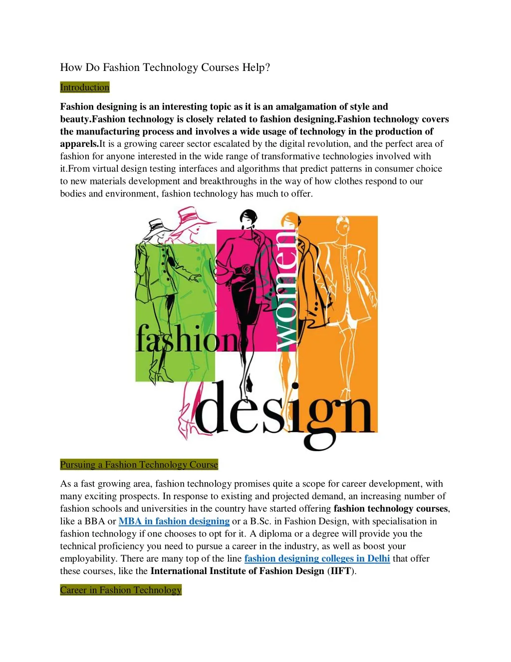 PPT - How Do Fashion Technology Courses Help? PowerPoint Presentation ...