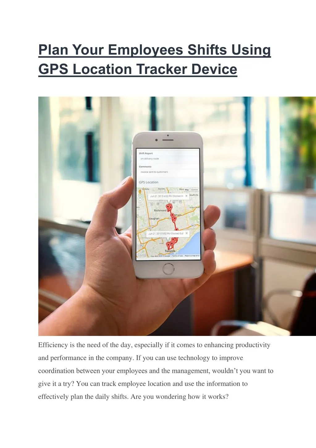PPT - Plan Your Employees Shifts Using GPS Location Tracker PowerPoint ...