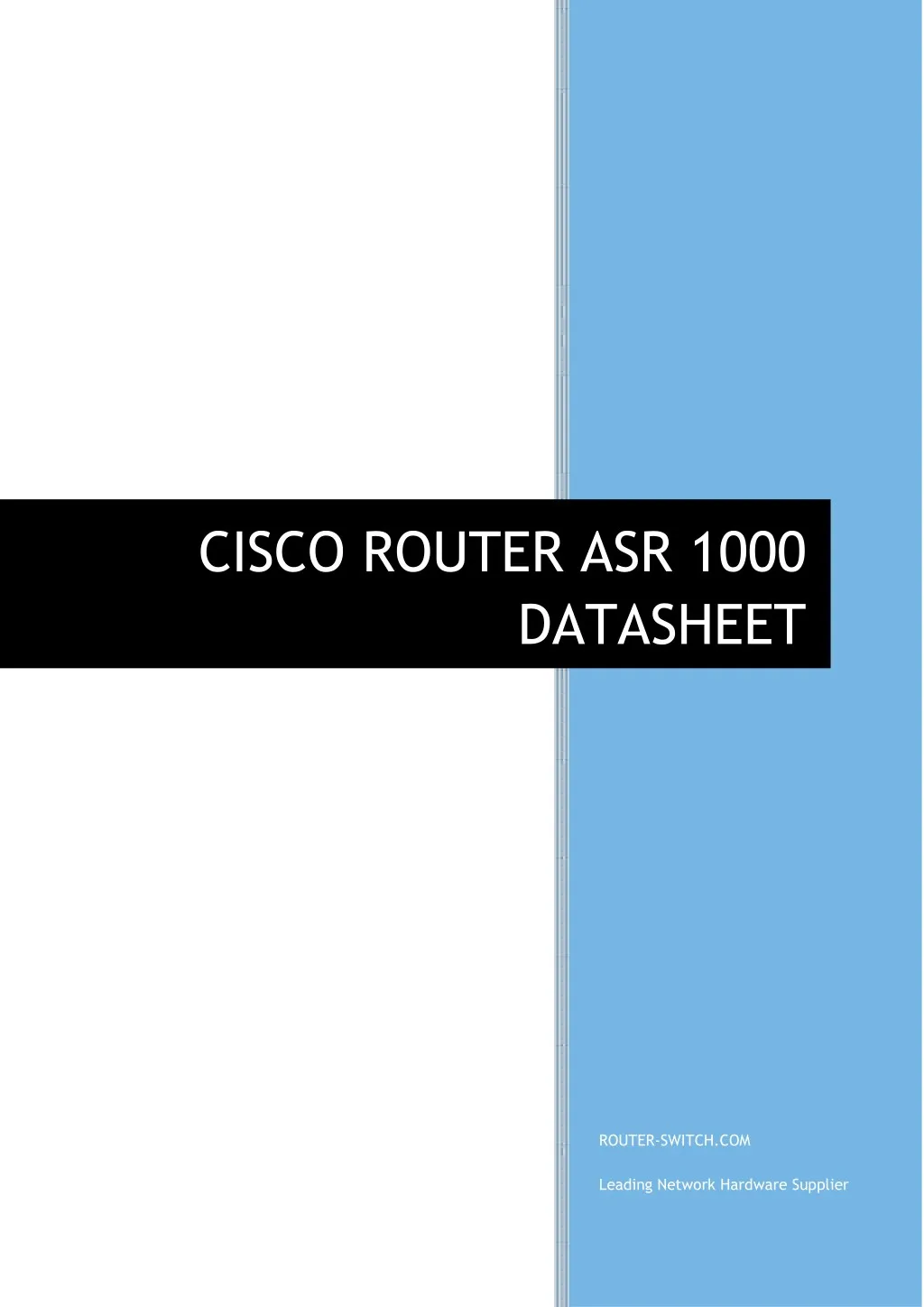 PPT - CISCO ROUTER ASR 1000 DATASHEET PowerPoint Presentation, free ...