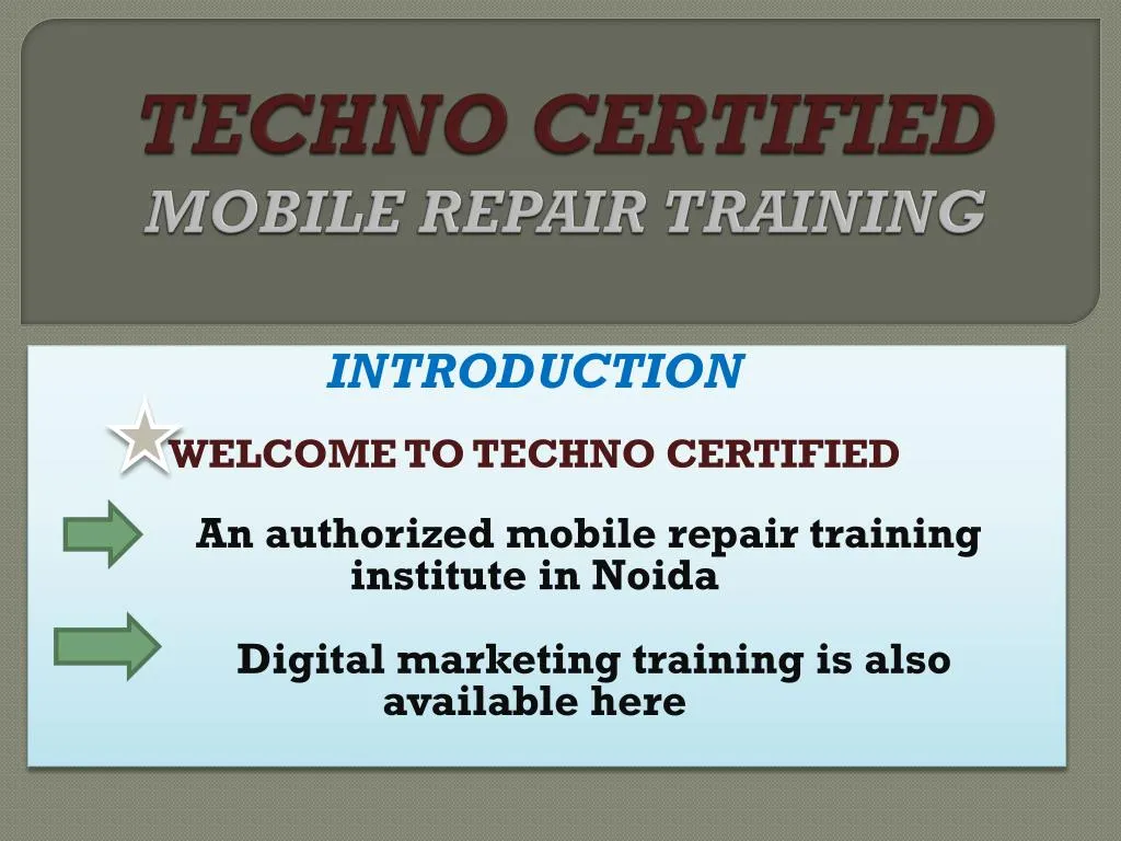 PPT - Mobile Repair Training In Noida & Mobile Repair Training In Delhi ...