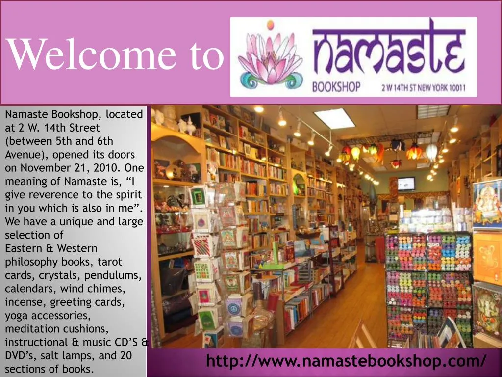 PPT - Welcome to Namaste Bookshop PowerPoint Presentation, free ...