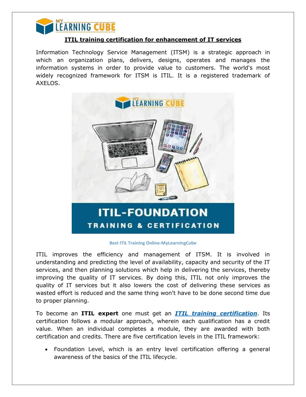 PPT - ITIL certification training online PowerPoint Presentation, free ...
