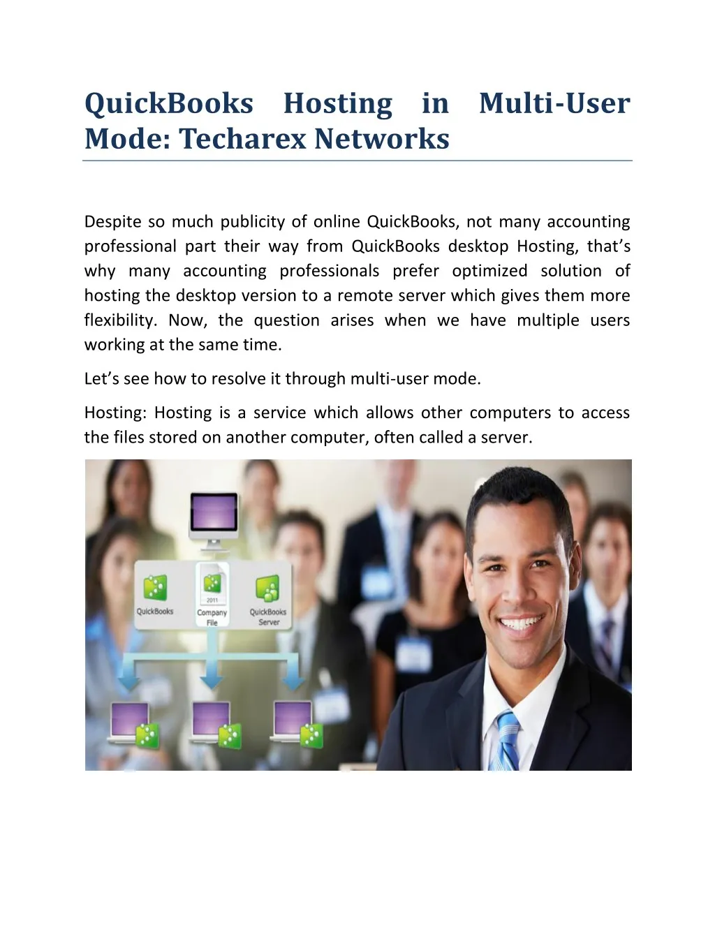PPT - QuickBooks Hosting in Multi-User Mode: Techarex Networks ...