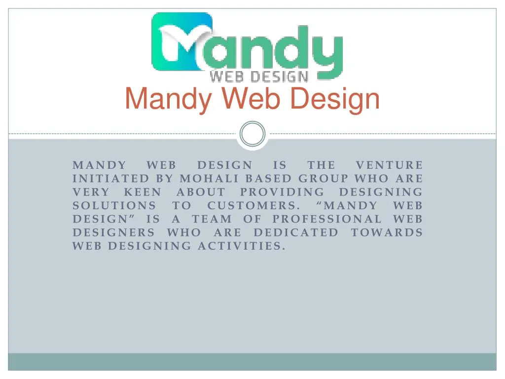 PPT - Web Design Company - Mandy Web Design PowerPoint Presentation ...