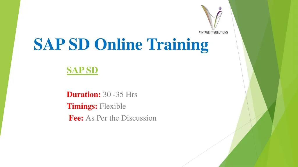 PPT - SAP SD Training PPT | SAP SD Training in Pune PowerPoint ...
