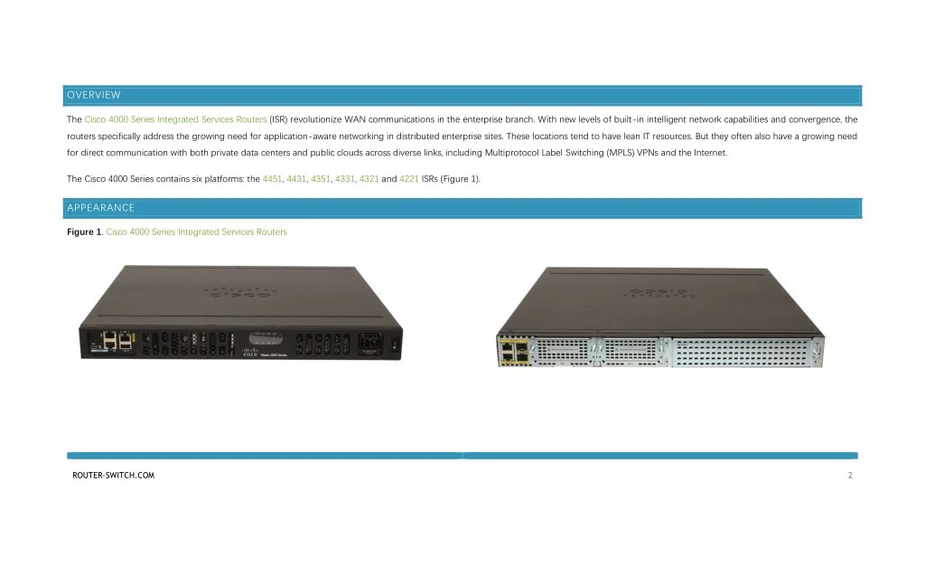 PPT - Cisco ISR 4000 Series Router Datasheet PowerPoint Presentation ...