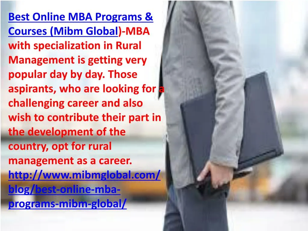 PPT - Best Online MBA Programs in management as a career PowerPoint ...