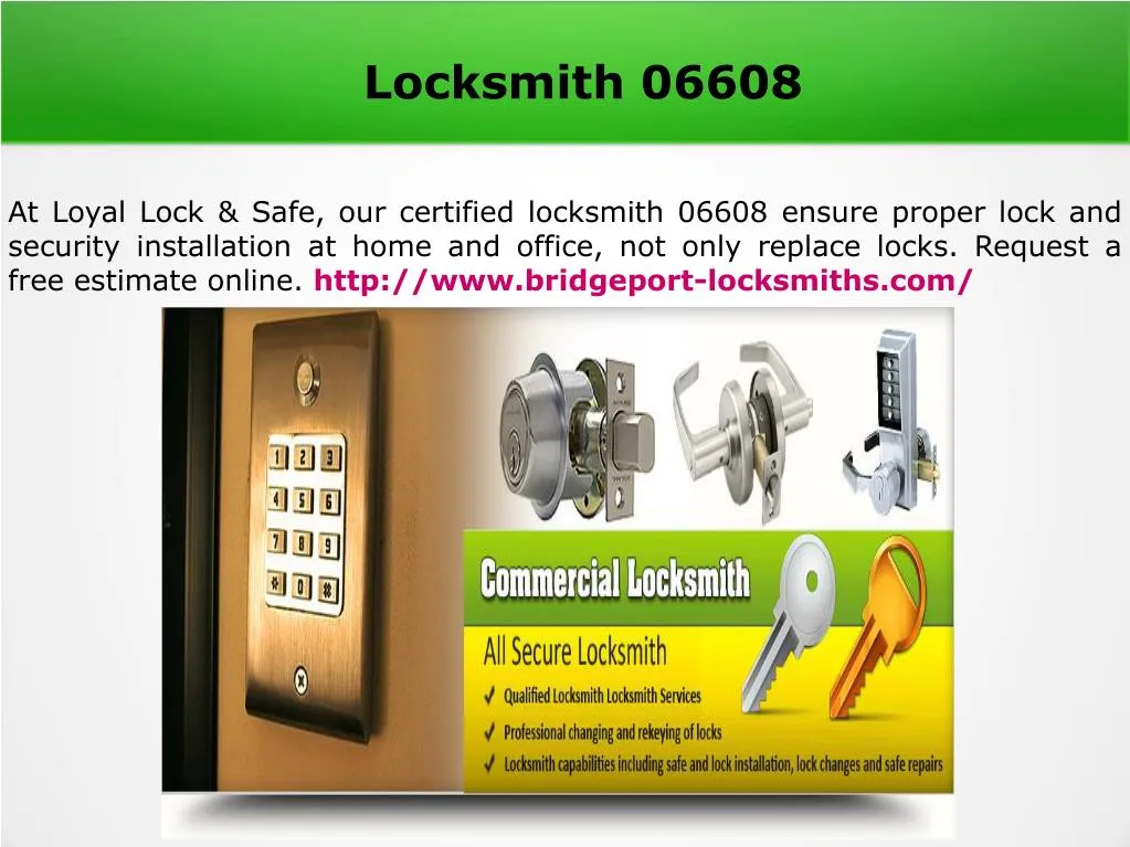 PPT - Locksmith 06604 PowerPoint Presentation, free download - ID:7696133