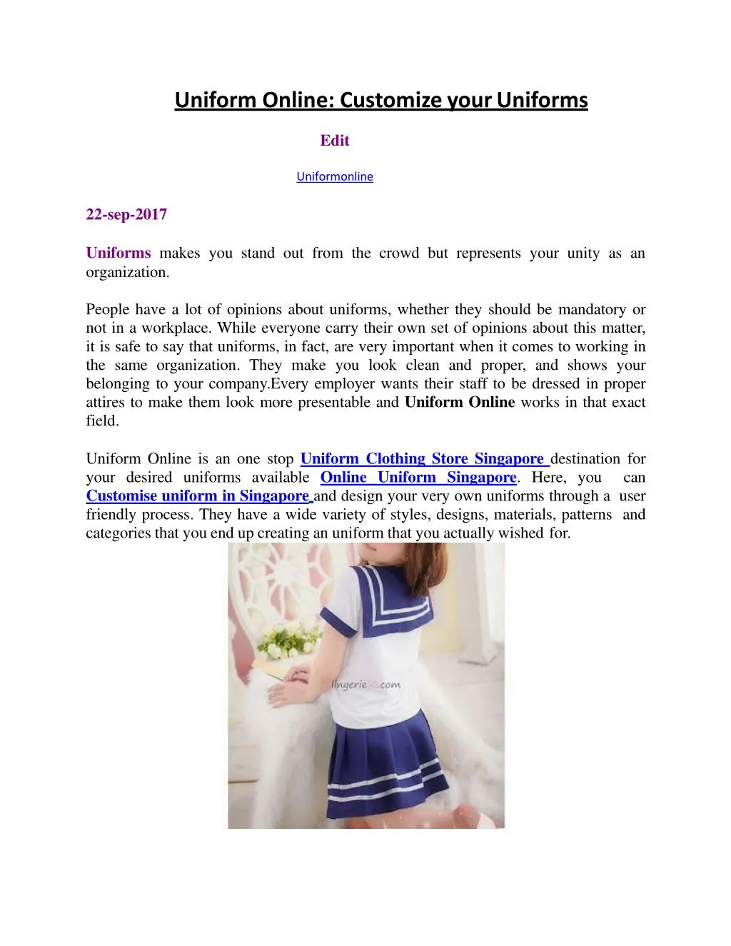 PPT - Customize your Uniforms PowerPoint Presentation, free download ...