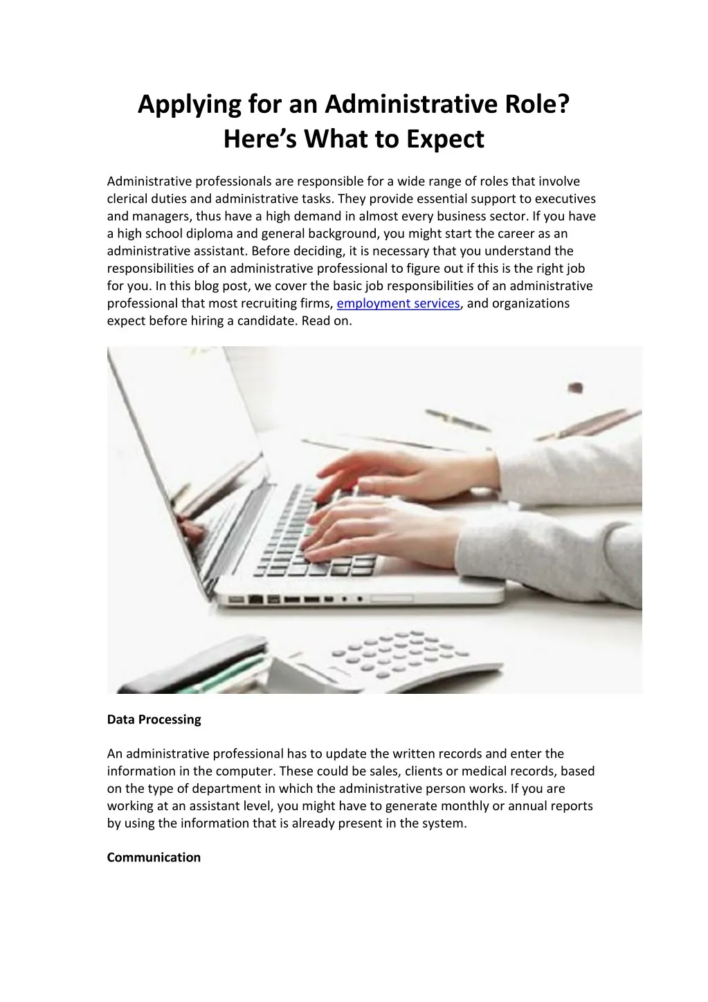 PPT - Applying for an Administrative Role? Here's What to Expect ...
