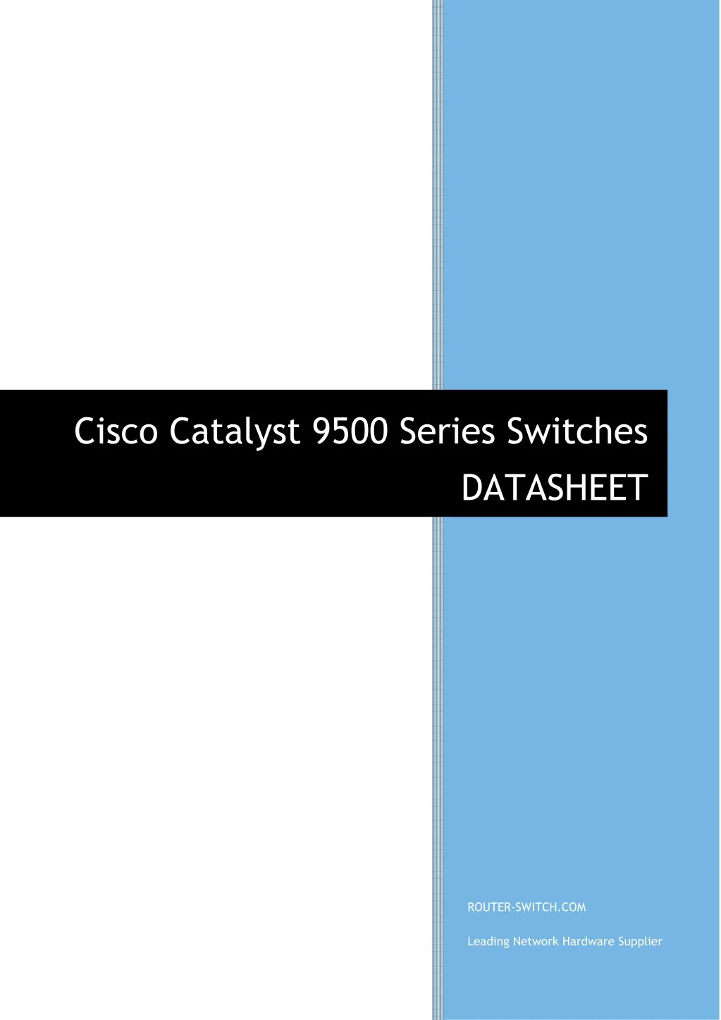 PPT - Cisco Catalyst 9500 Series Switches datasheet PowerPoint ...