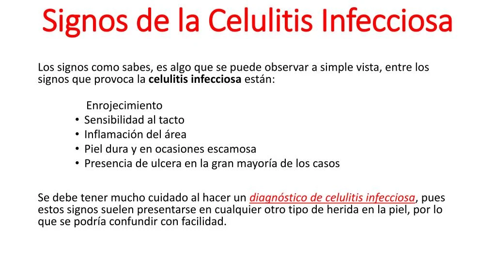 PPT - Celulitis Infecciosa: Causas, Síntomas y Tratamiento PowerPoint ...