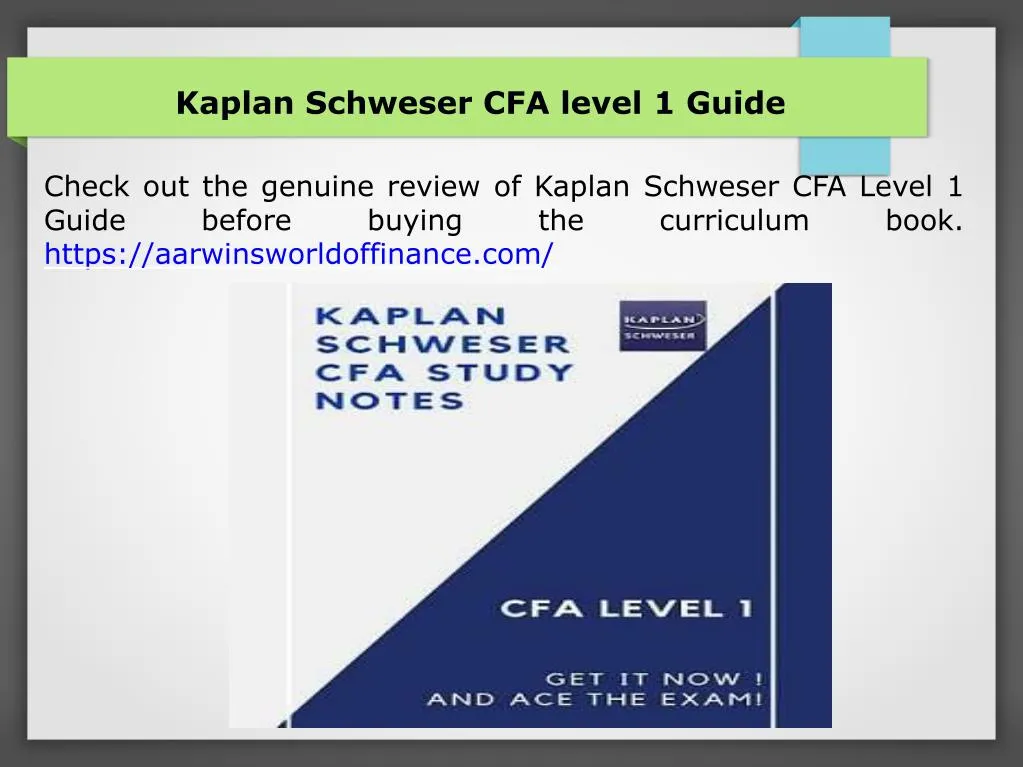 PPT - Kaplan CFA study notes PowerPoint Presentation, free download ...