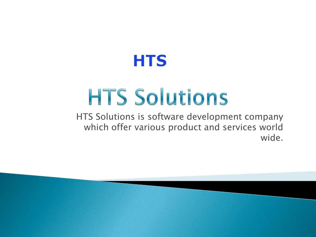 PPT - Get Business Product of HTS Solutions PowerPoint Presentation ...