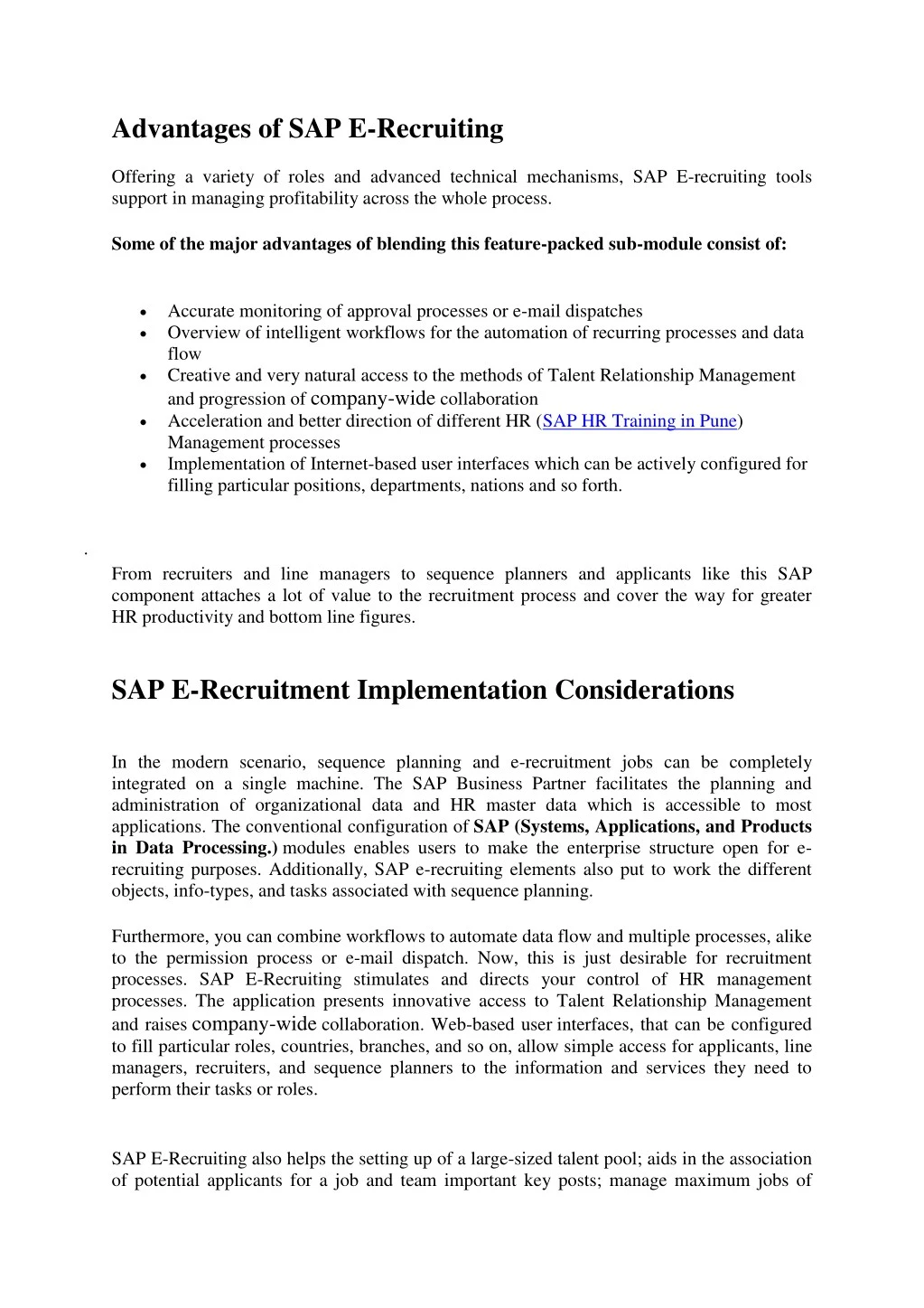 PPT - SAP E-RECRUITMENT PDF PowerPoint Presentation - ID:7707834