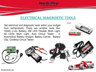 PPT - High Quality Electrical and Diagnostic Tools PowerPoint ...