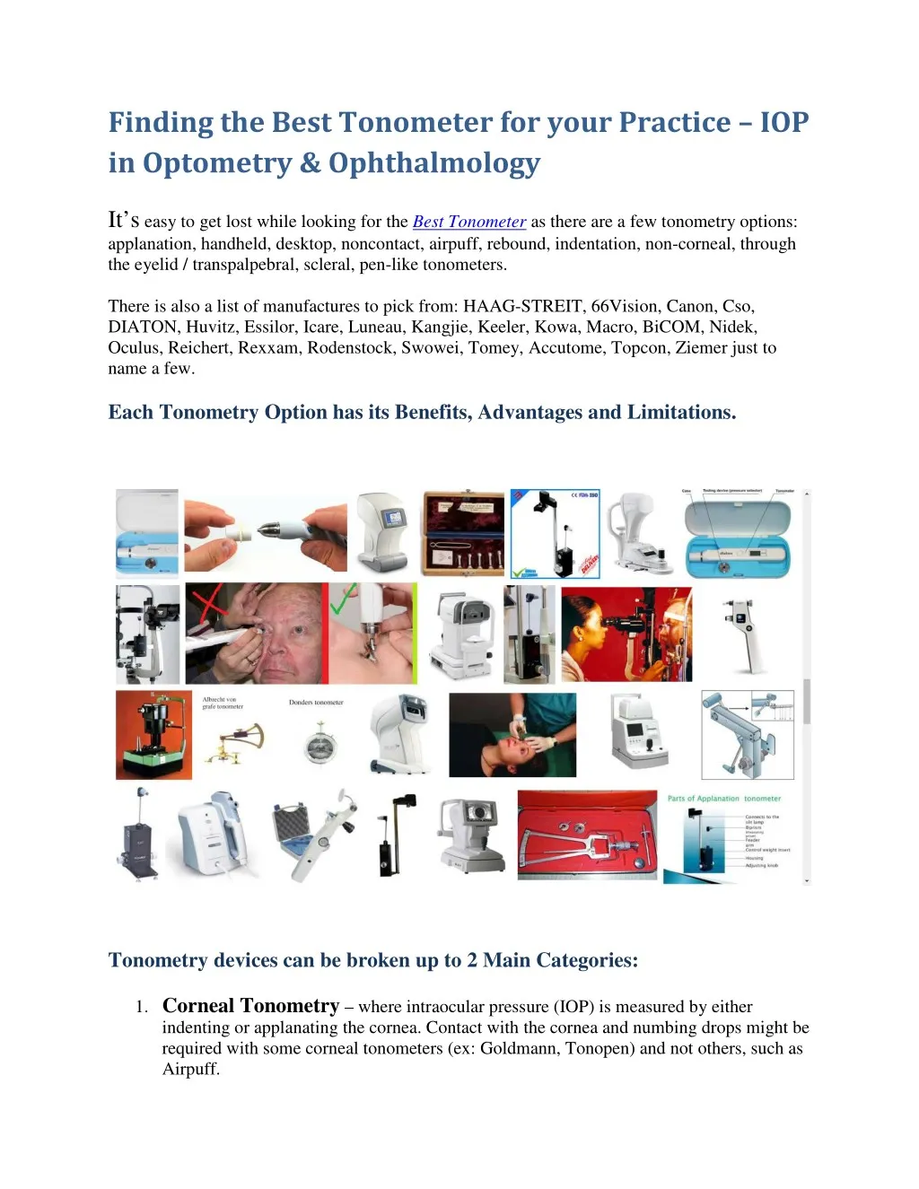 PPT - Finding the Best Tonometer for your Practice – IOP in Optometry ...