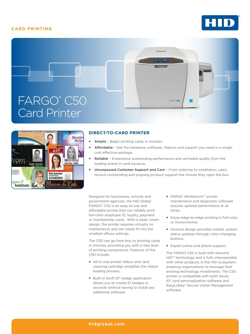 PPT - Fargo C50 ID Card Printer PowerPoint Presentation, free download ...