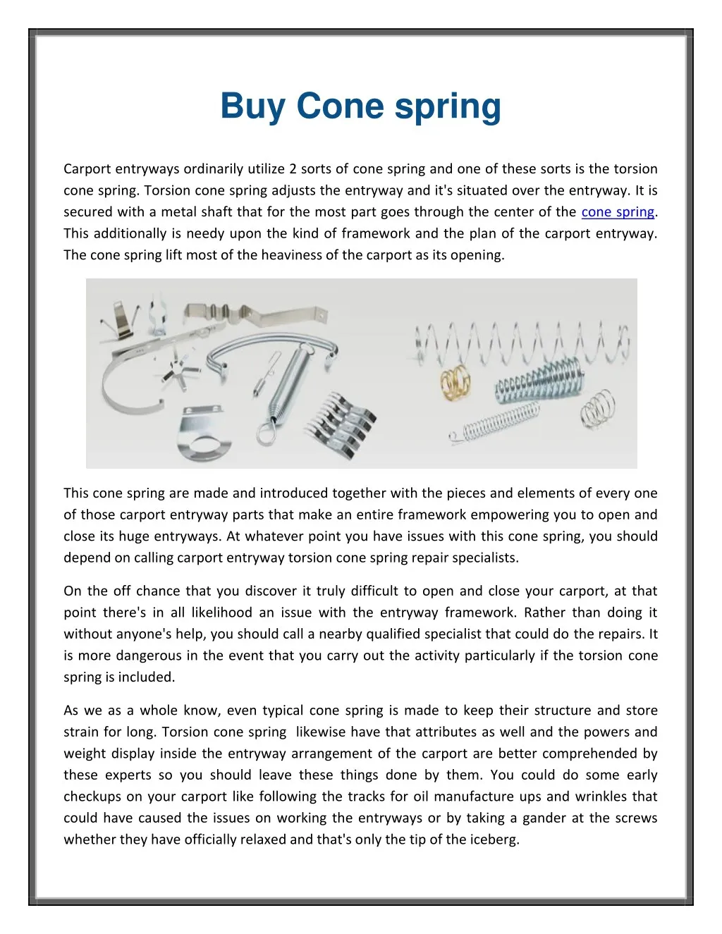 PPT - Buy Cone spring PowerPoint Presentation, free download - ID:7710881