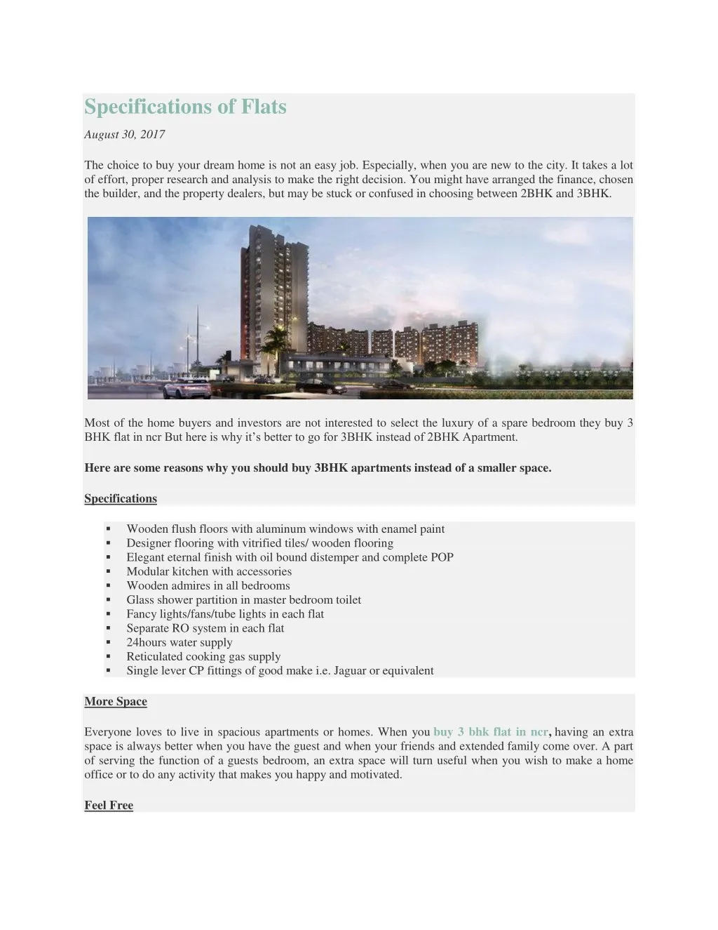 PPT - Specifications of Flats PowerPoint Presentation, free download ...