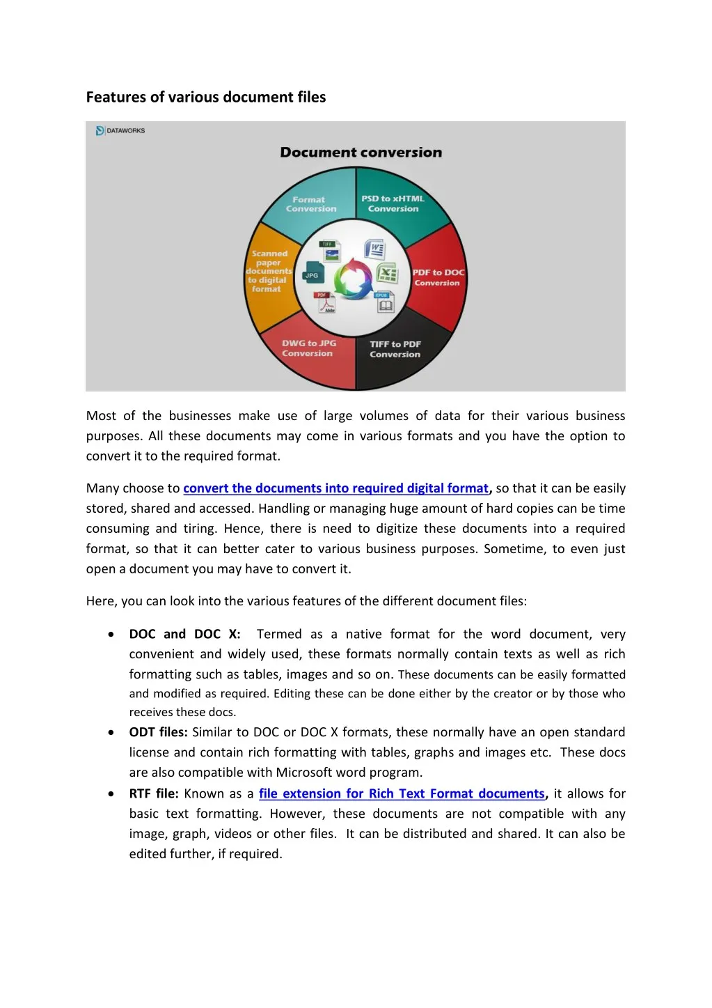 PPT - Features of various document files PowerPoint Presentation, free ...