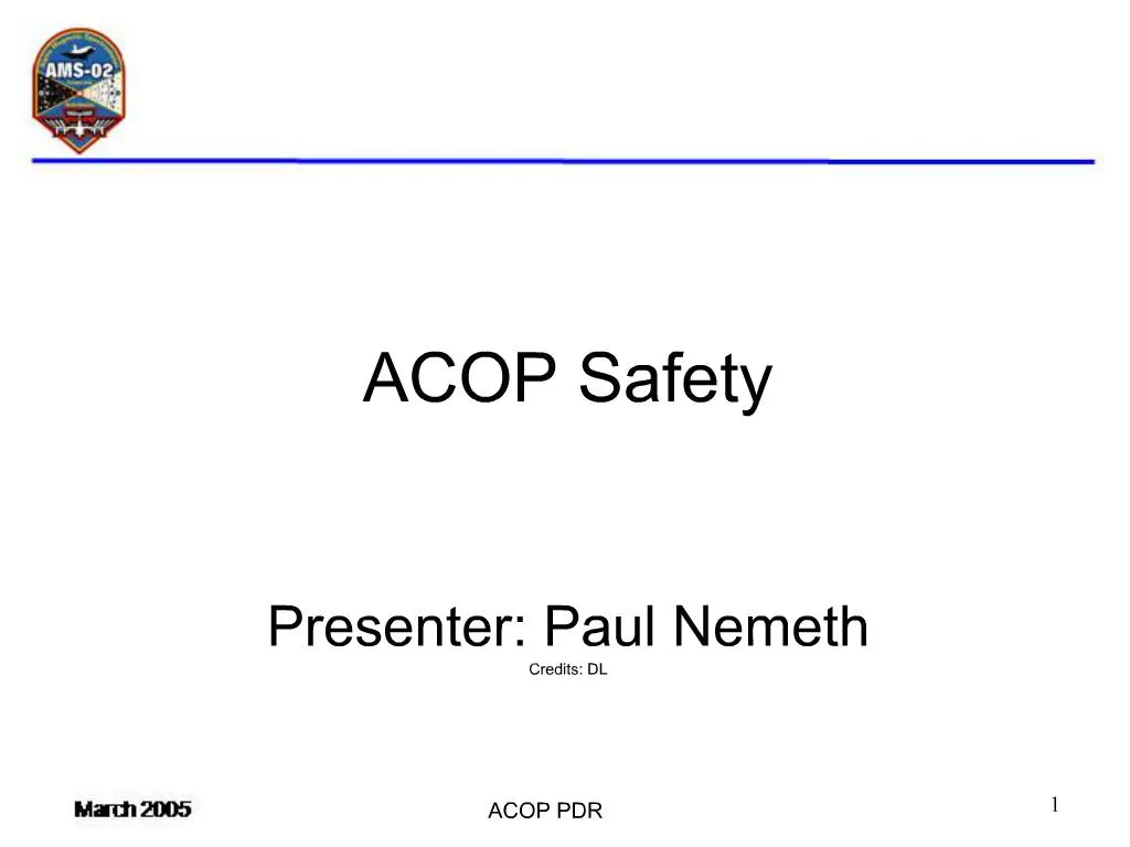PPT - ACOP Safety PowerPoint Presentation, free download - ID:771572
