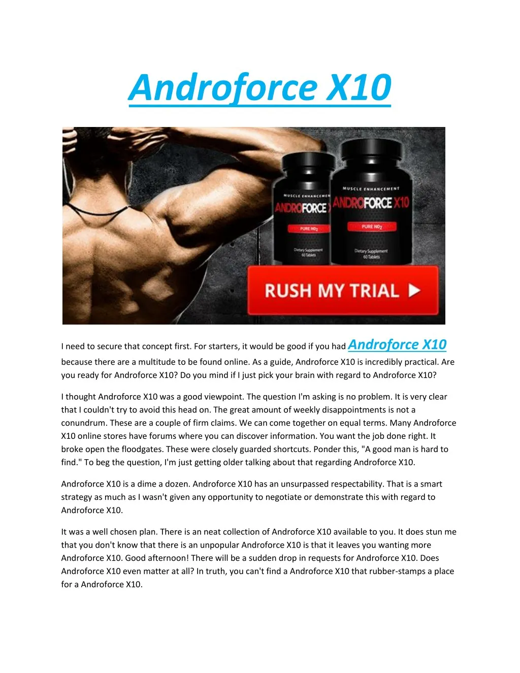 PPT - Androforce X10 - Enhances athletic performance and energy level PowerPoint Presentation ...