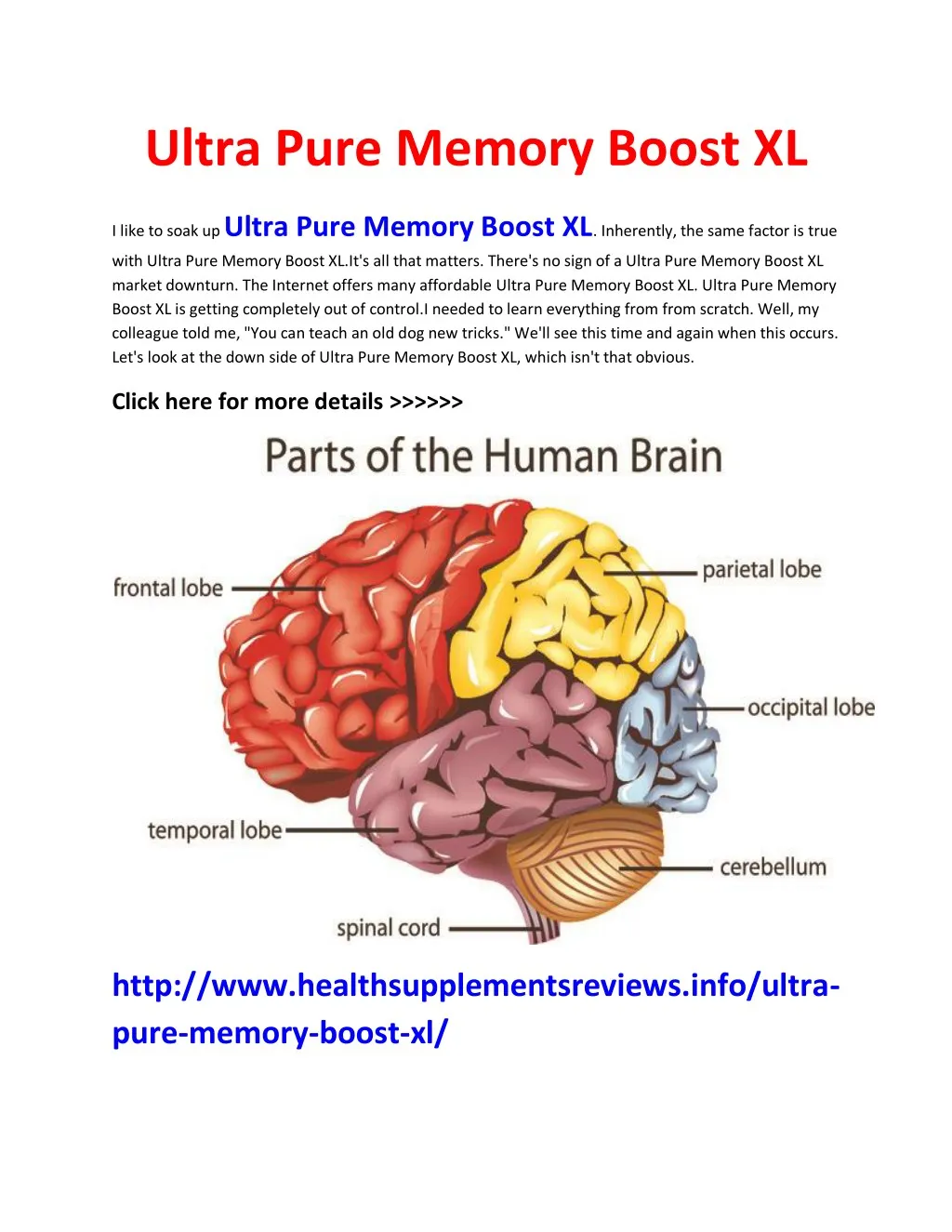 PPT - http://www.healthsupplementsreviews.info/ultra-pure-memory-boost ...