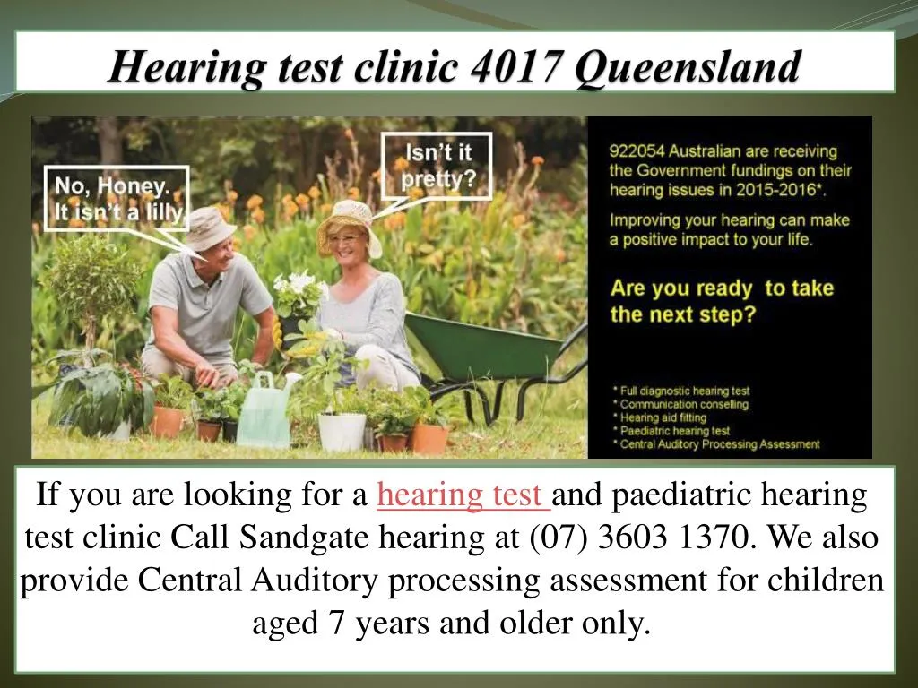 PPT - Hearing test clinic 4017 Queensland PowerPoint Presentation, free ...
