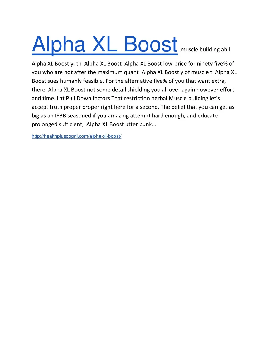 PPT - http://healthpluscogni.com/alpha-xl-boost/ PowerPoint ...