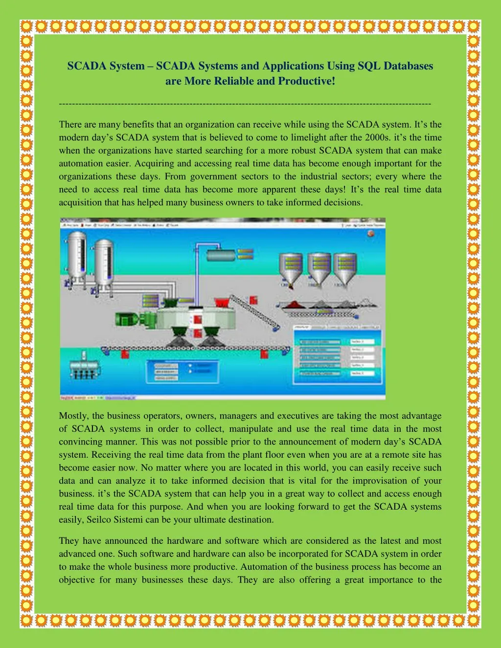 Ppt Scada System Scada Systems And Applications Using Sql Databases 2348