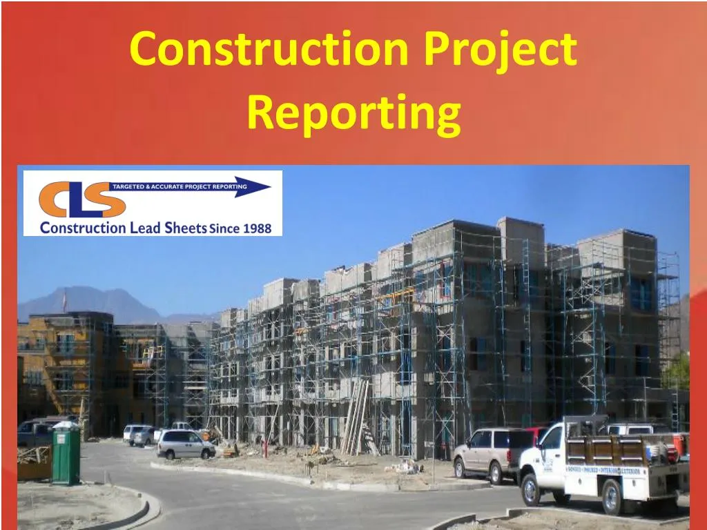 PPT - Construction Project Reporting PowerPoint Presentation, free ...