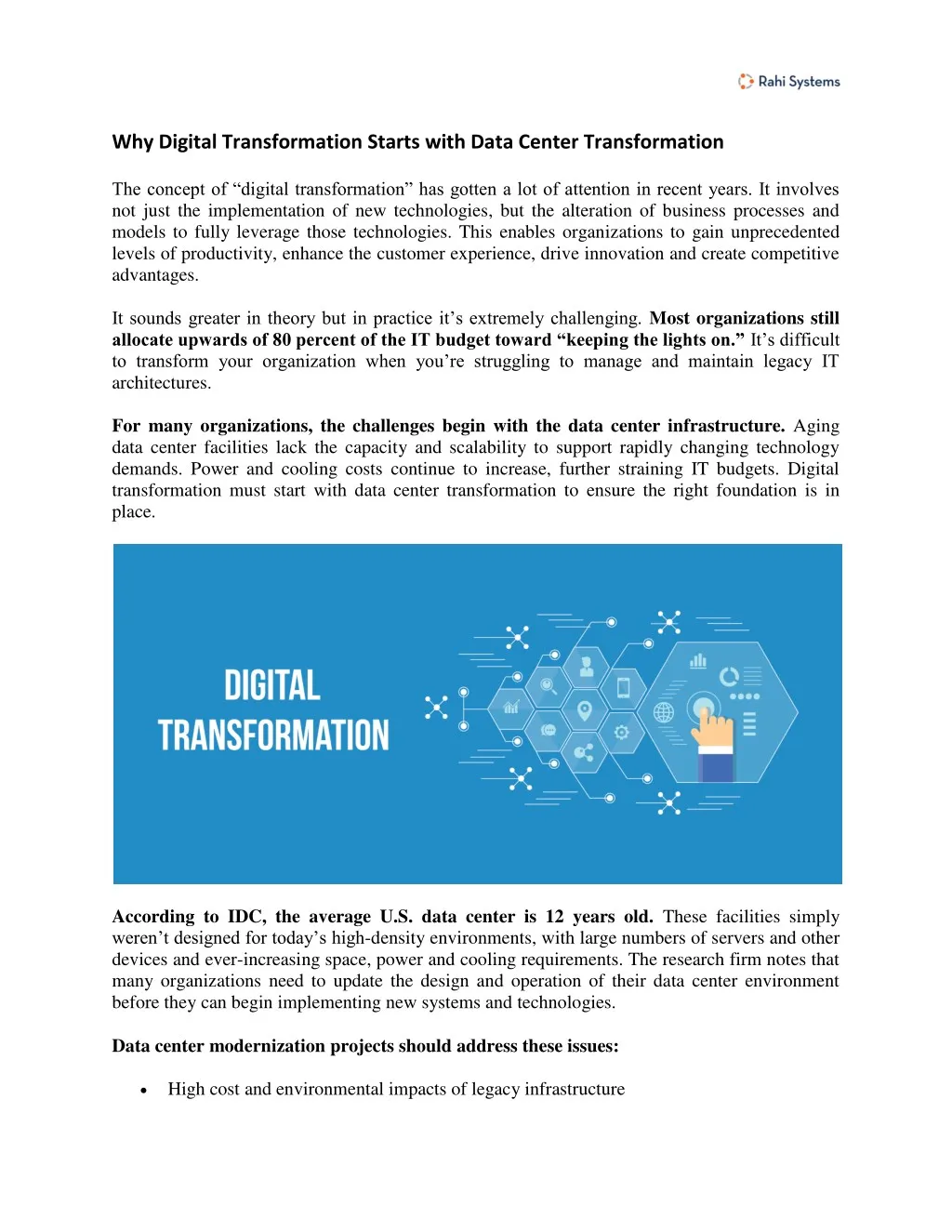 PPT - Why digital transformation starts with data center transformation ...