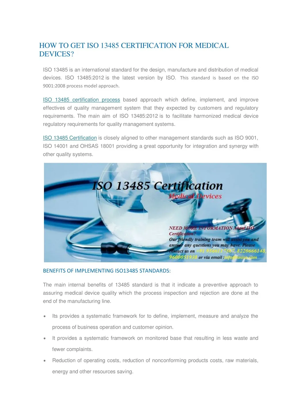 PPT - ISO 13485 Certification Agencies | ISO 13485 QMS Certification ... PPT - ISO 13485 Certification Agencies | ISO 13485 QMS Certification ...
