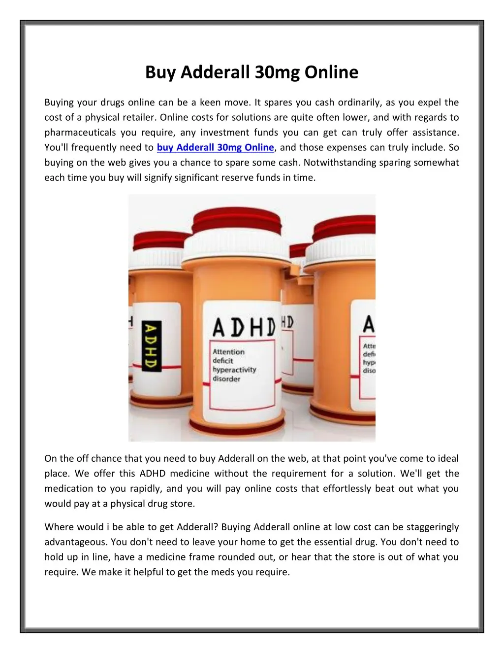 PPT - Buy Adderall 30mg Online PowerPoint Presentation, free download ...