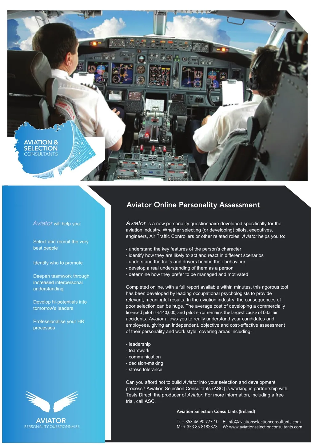 PPT - Pilot Personality Assessment-Aviation Coaching Alliance ...