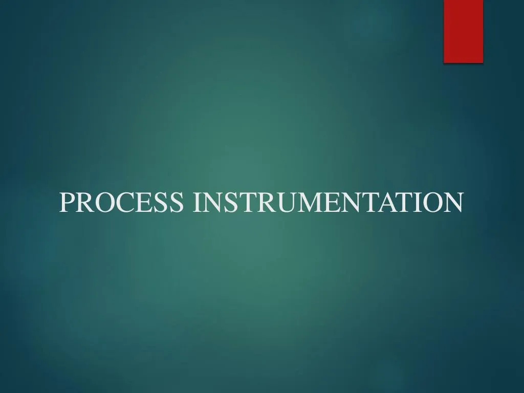 PPT - Process Instrumentation PowerPoint Presentation, free download ...