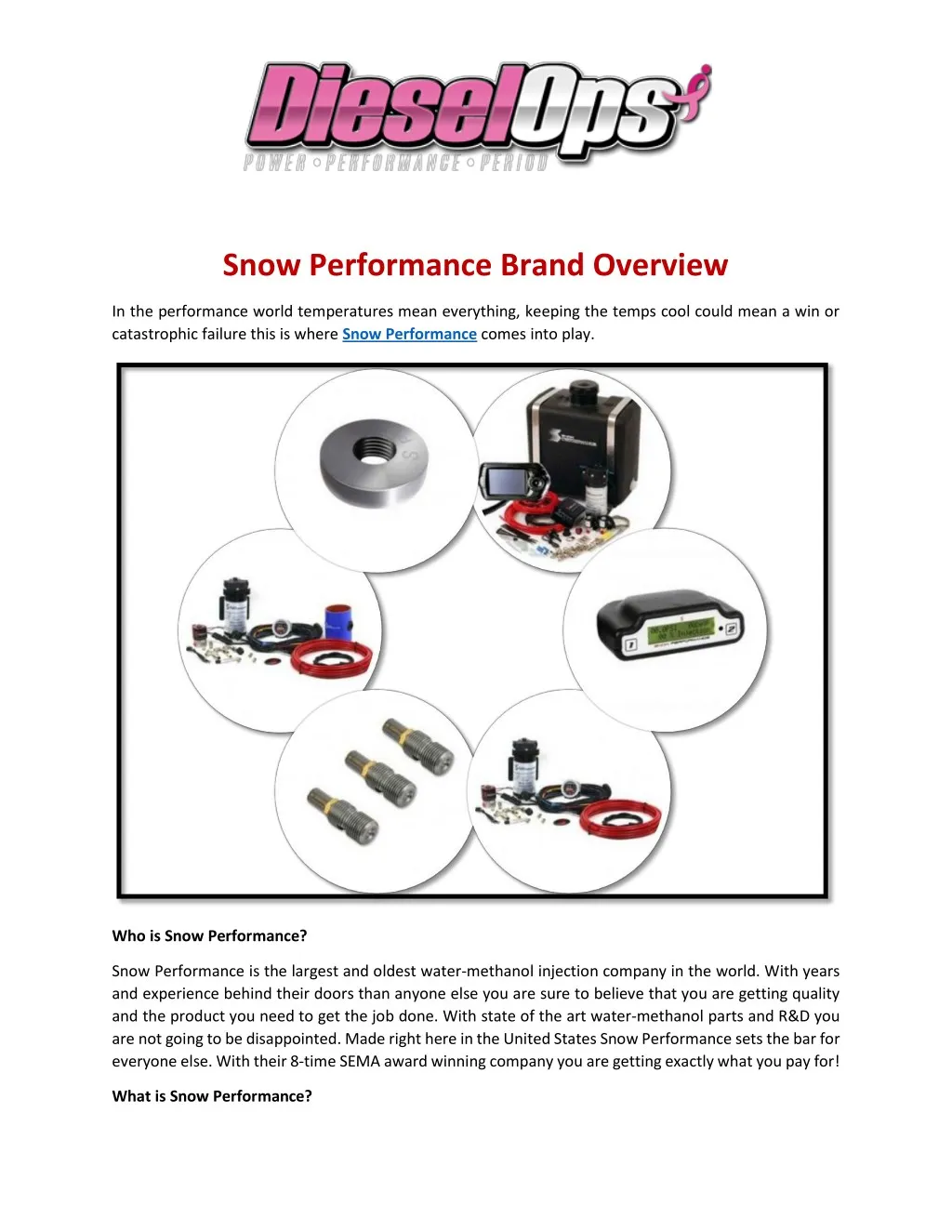 PPT - Snow Performance Brand Overview PowerPoint Presentation, free ...