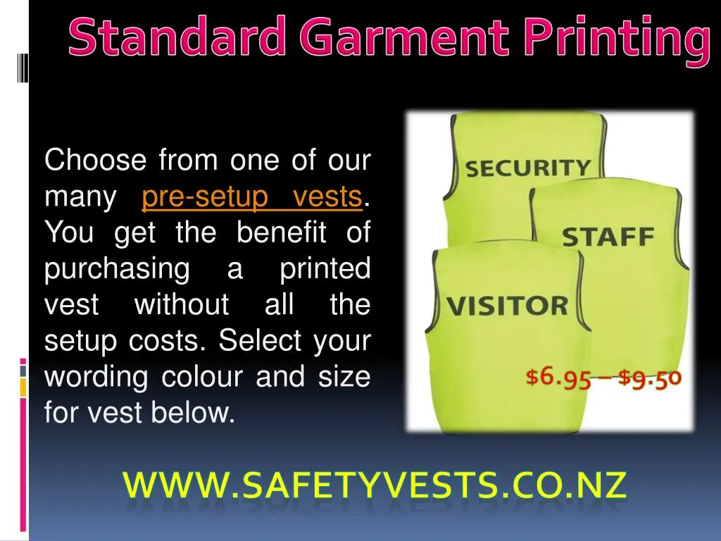 PPT - Standard Garment Printing PowerPoint Presentation, free download ...