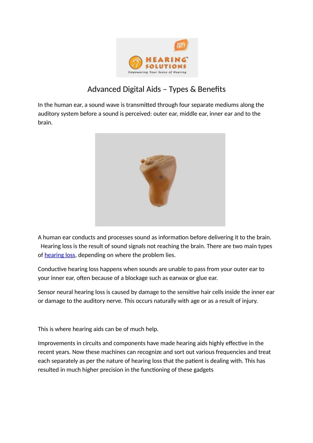 PPT - Advanced Digital Aids – Types & Benefits PowerPoint Presentation ...