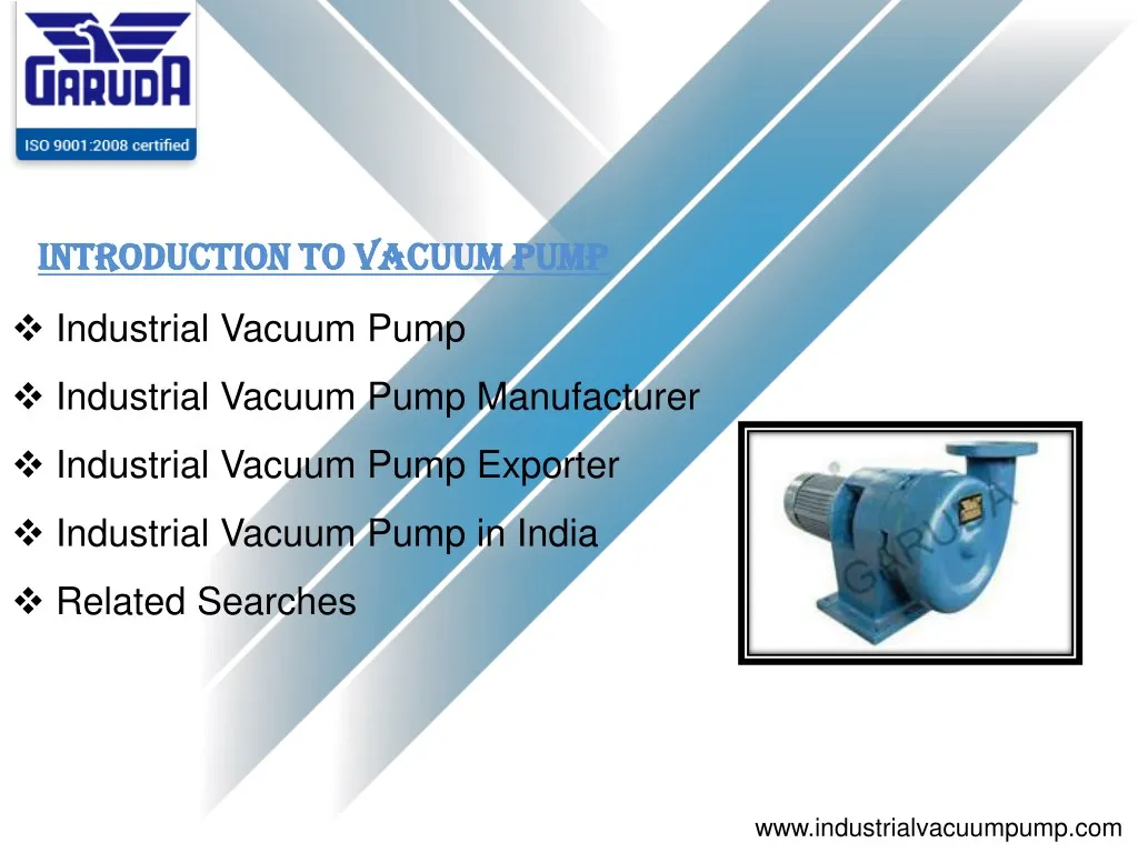 PPT - Industrial Vacuum Pump PowerPoint Presentation, free download ...