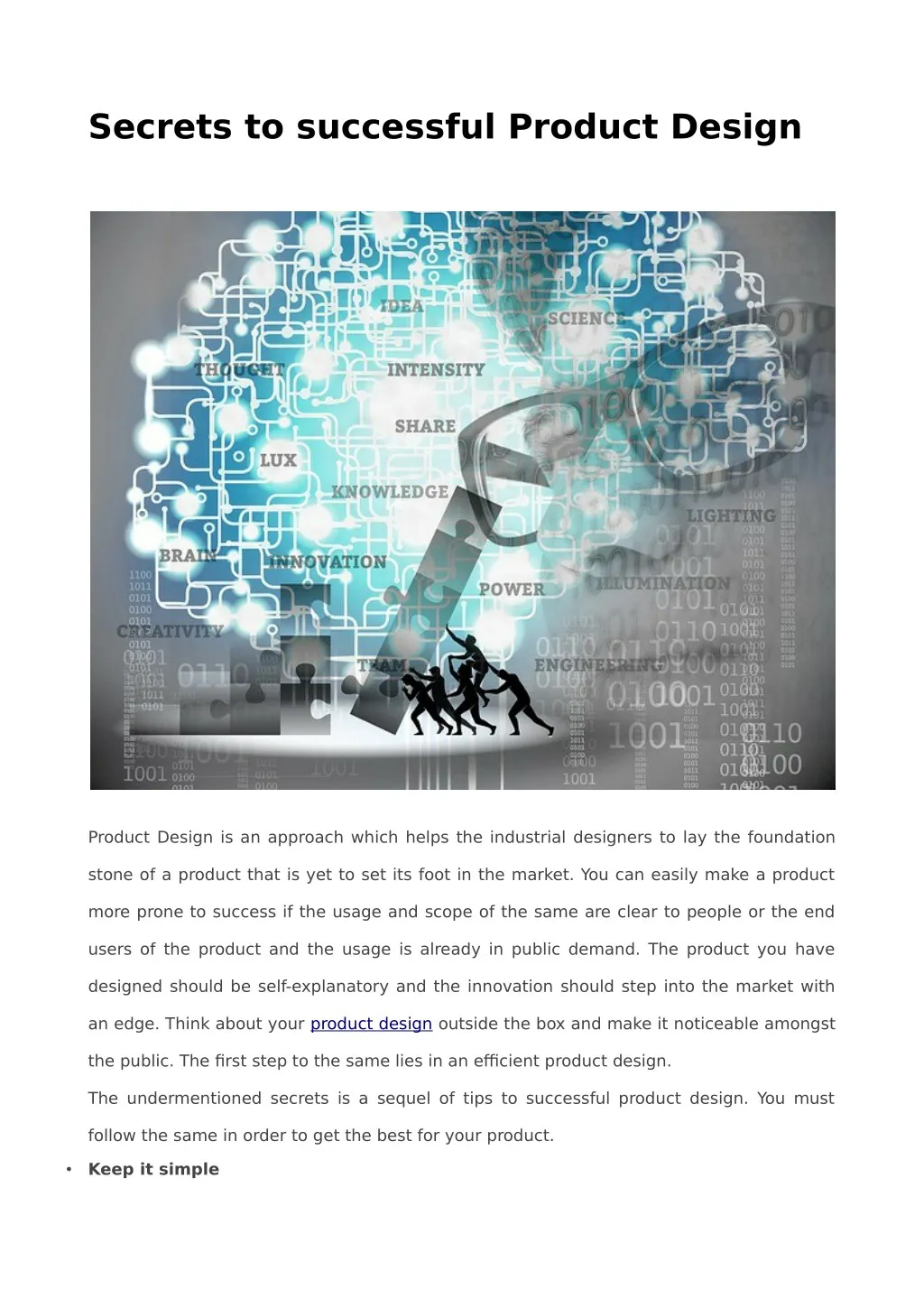 PPT - Secrets to successful Product Design PowerPoint Presentation ...