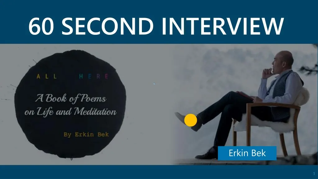 PPT - 60 SECOND INTERVIEW WITH ERKIN BEK BY YOGA MAGAZINE PowerPoint ...