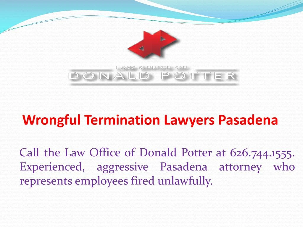 PPT - Wrongful Termination Lawyers Pasadena PowerPoint Presentation ...