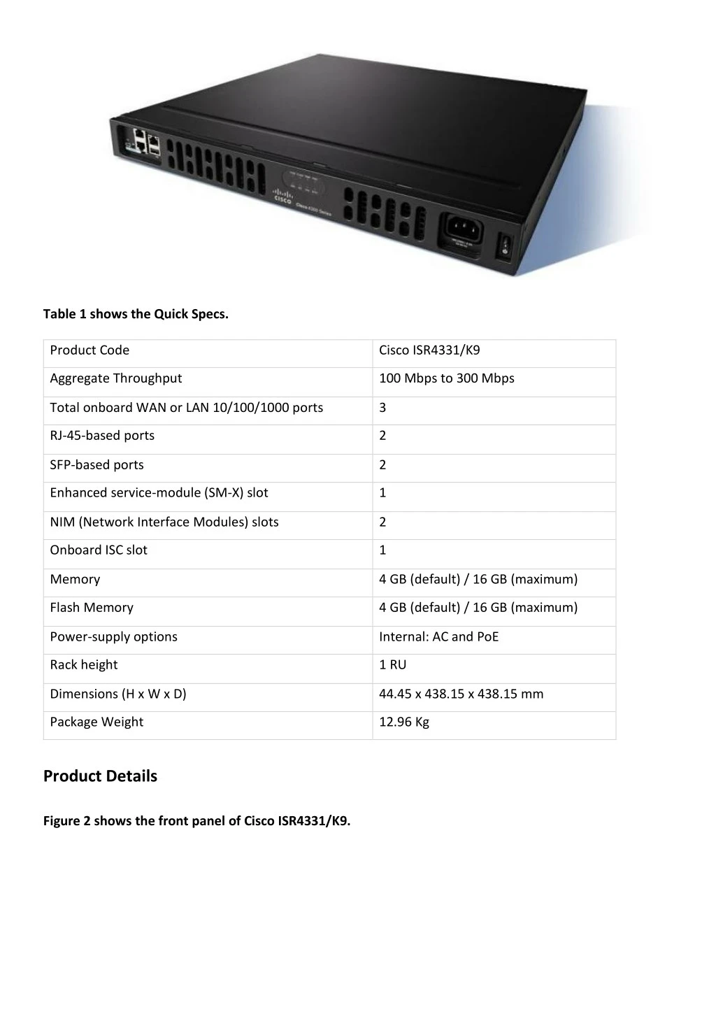 PPT - Cisco 4331 Datasheet – ISR 4331 PowerPoint Presentation - ID:7738958