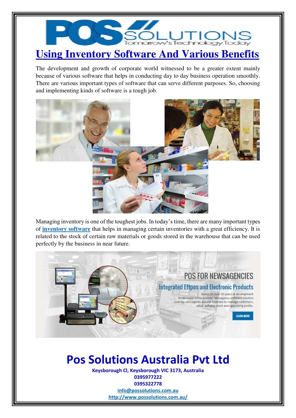 PPT - Using Inventory Software And Various Benefits PowerPoint ...