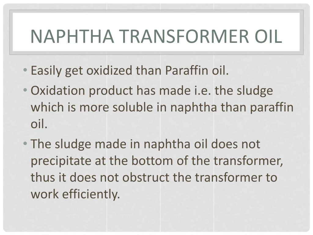 PPT - Importance of Transformer Oil PowerPoint Presentation - ID:7740578